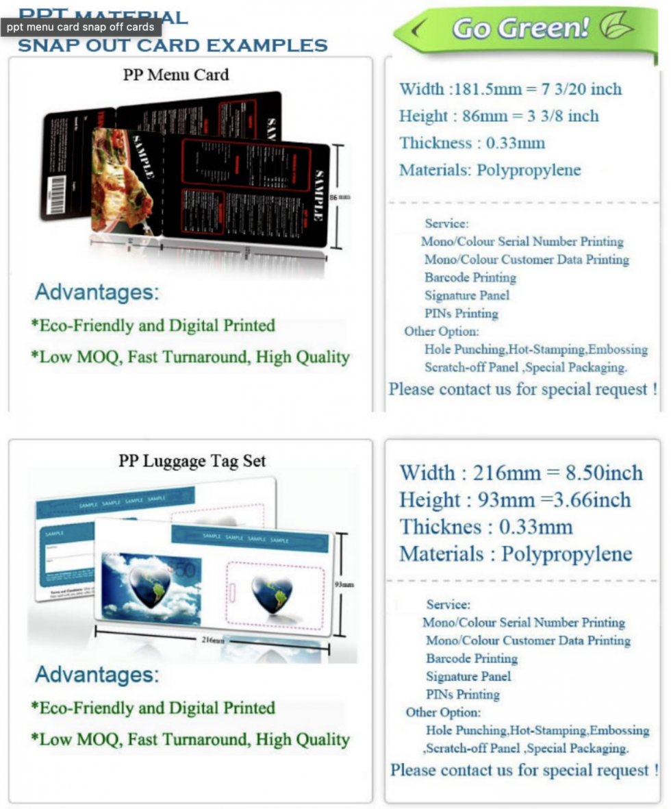 PLASTIC CARDS | IDS Products